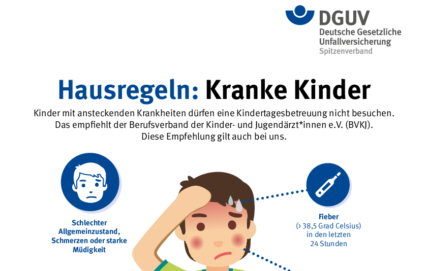 Erkältungszeit: Kranke Kinder und Medikamentengabe in der Kita | Unfallkasse Berlin